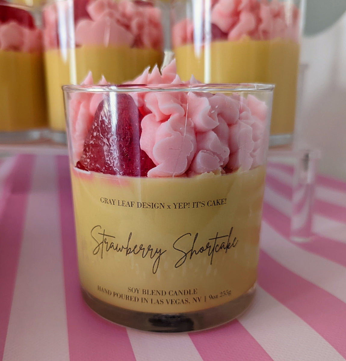Strawberry Candle – Yep! It's Cake